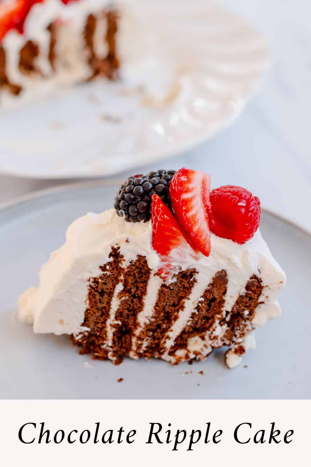 Chocolate Ripple Cake - Easy Deliciousness