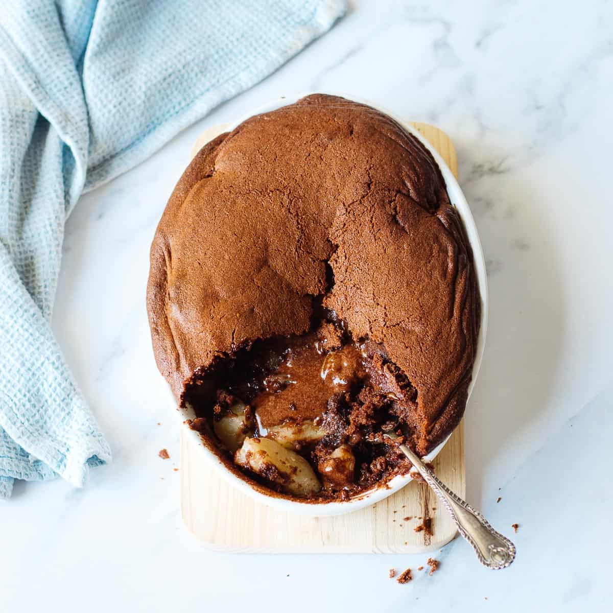 Chocolate Pear Pudding - Easy Deliciousness